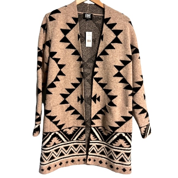 Frye | Sweaters | Frye Womens Southwestern Patterned Jacquard Cardigan ...
